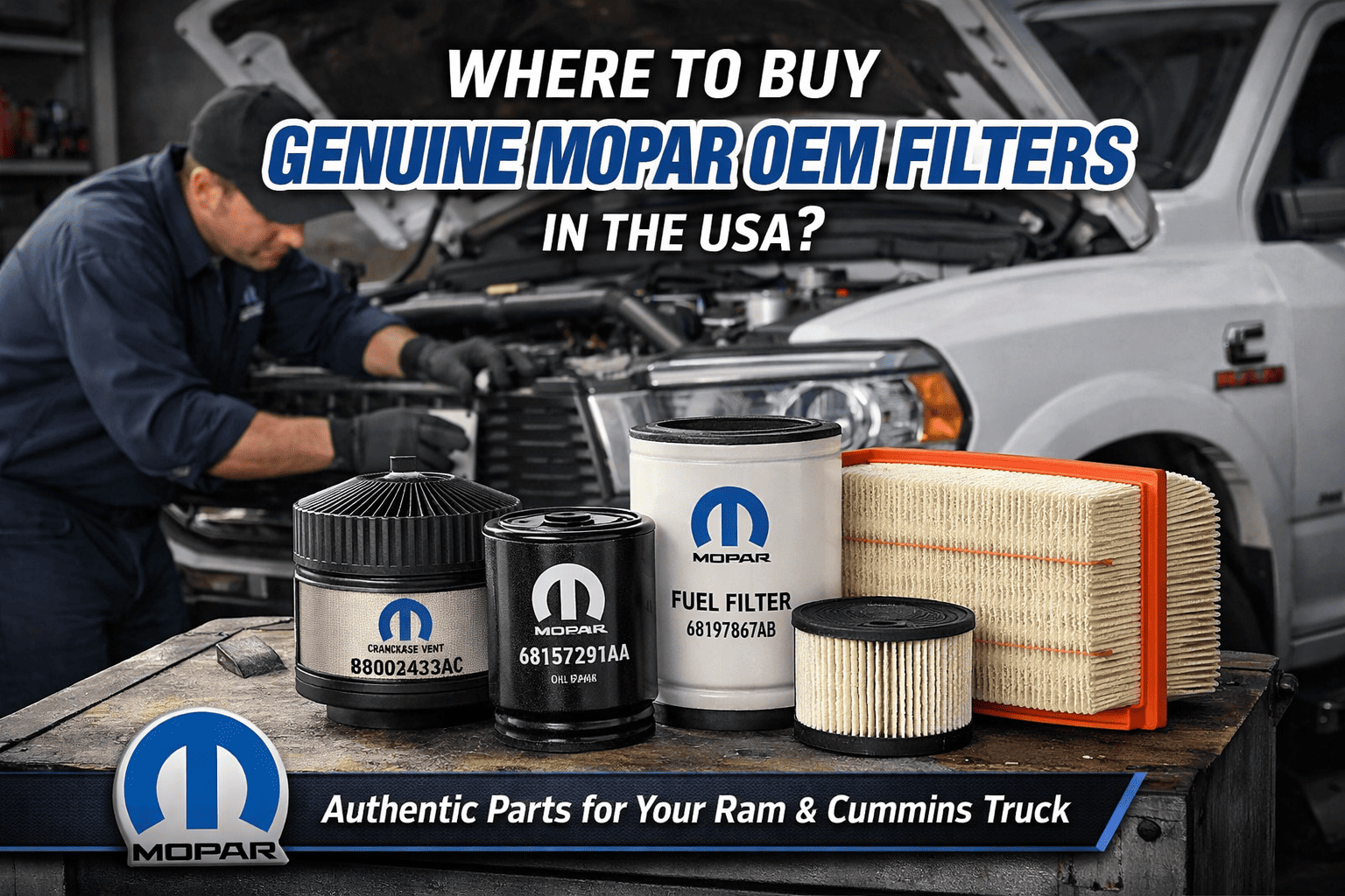Buy Genuine Mopar OEM Filters in USA | Trusted Suppliers
