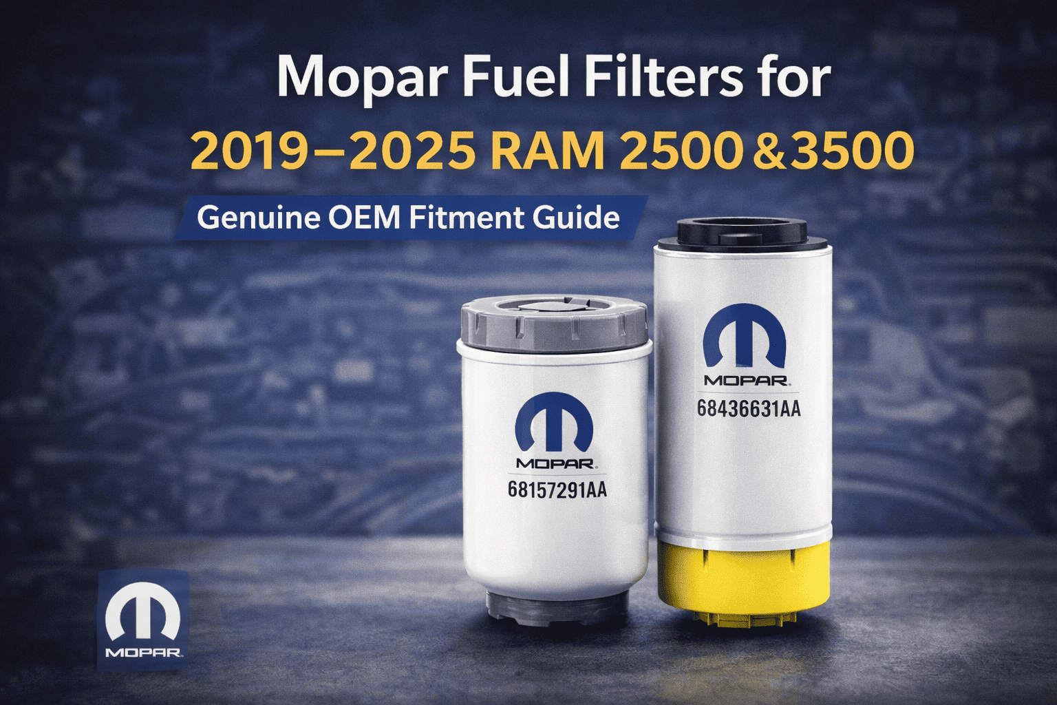 Which Fuel Filter Fits 2019 - 2024 Ram 2500 3500 6.7L?